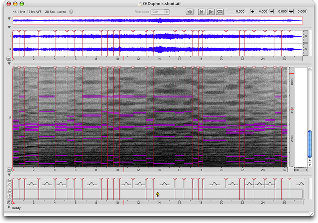 AudioSculpt : exemples sonores - Filtrage formantique
